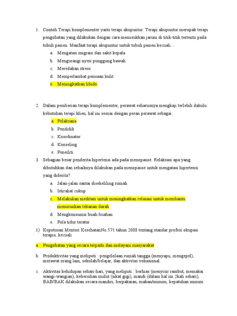 Soal Uas KLMPK 7 Komplementer | PDF