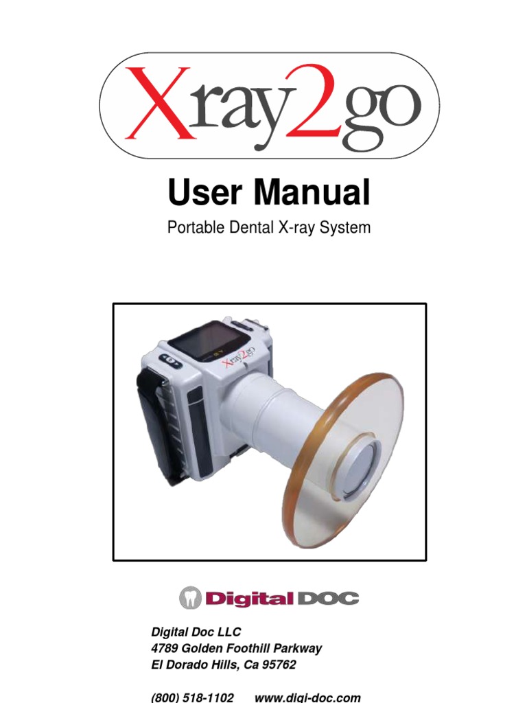 User Manual: Portable Dental X-Ray System | PDF | Rechargeable Battery ...