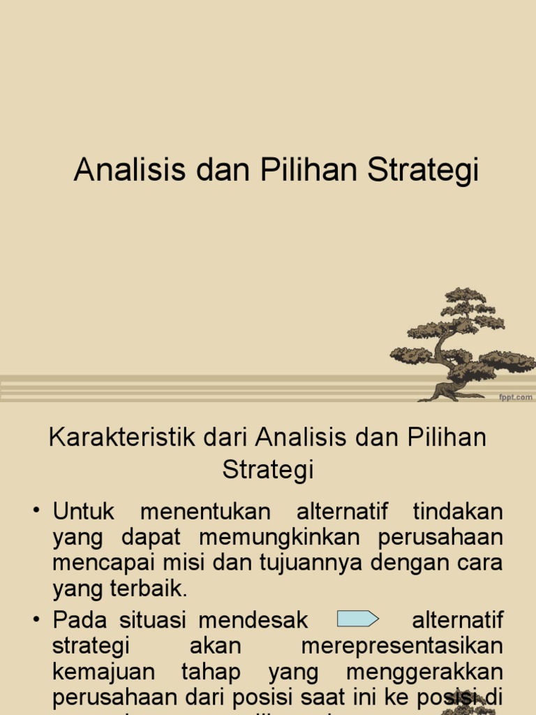 Strategi dan Matriks Analisis | PDF