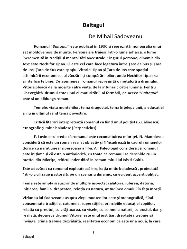 Baltagul Copie | PDF