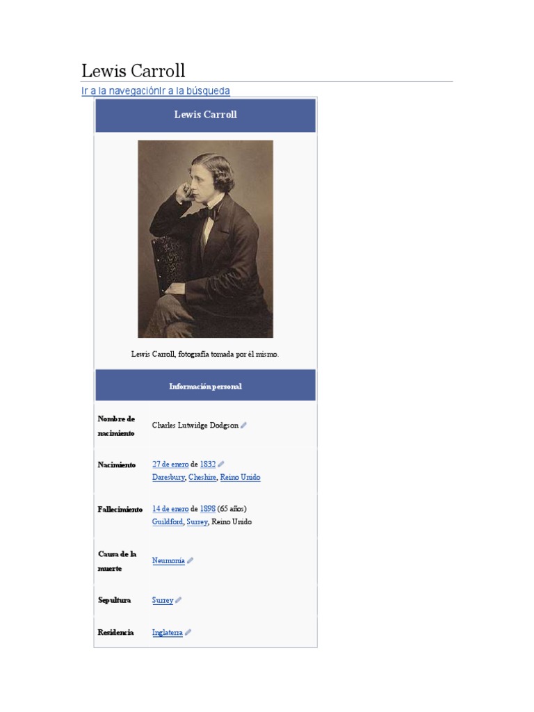Lewis Carol | PDF | Lewis Carroll | Science