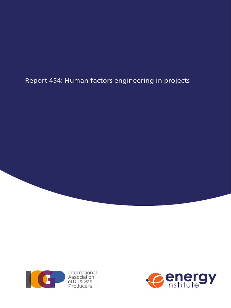 Report 454: Human Factors Engineering in Projects | PDF | Human Factors ...
