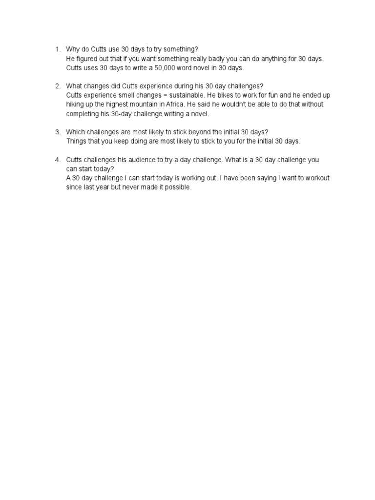 Matt Cutts: 30-Day Challenge Insights | PDF | Self-Improvement