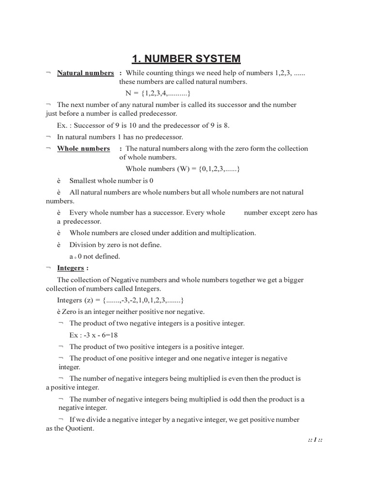 TLM4ALL@1 Number System (EM) | PDF | Rational Number | Integer