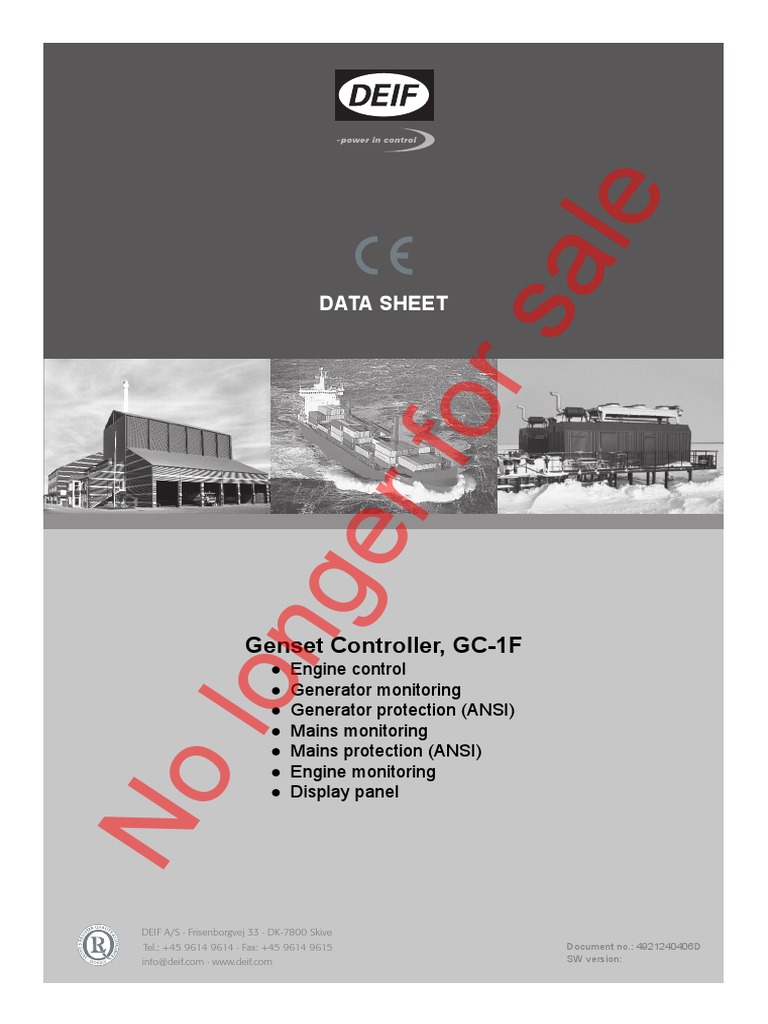 GC 1f Data Sheet 4921240406 Uk | PDF | Mains Electricity | Relay