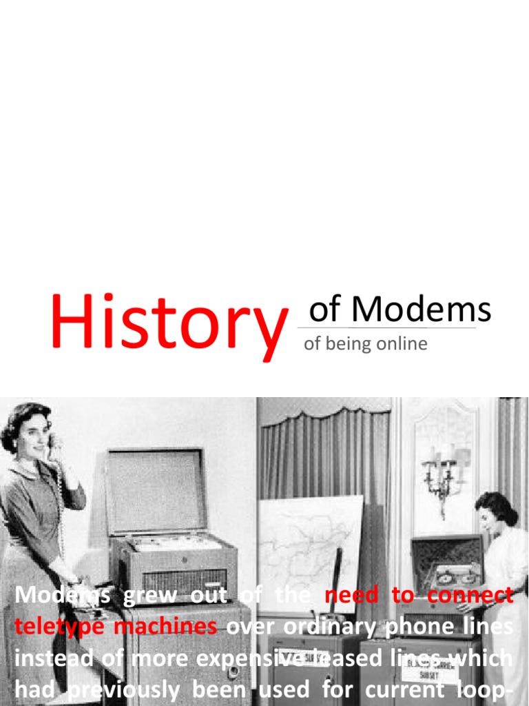 History of Modem | PDF | Modem | Personal Computers