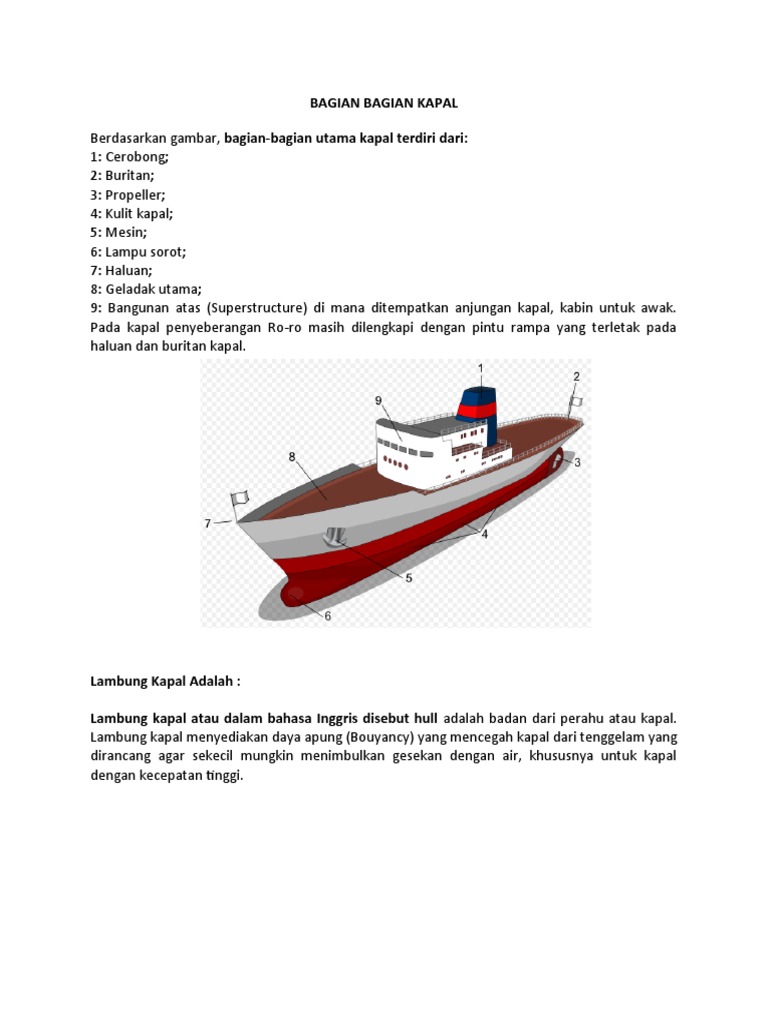Bagian Bagian Kapal | PDF