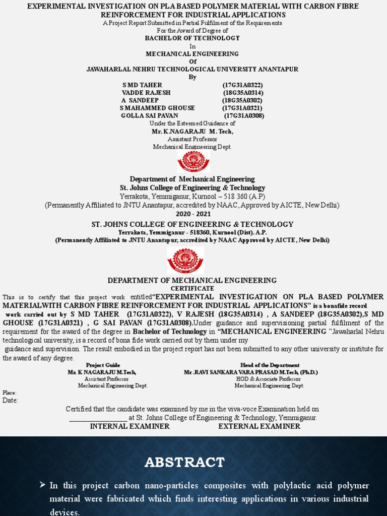 A Project Report Submitted in Partial Fulfilment of The Requirements ...