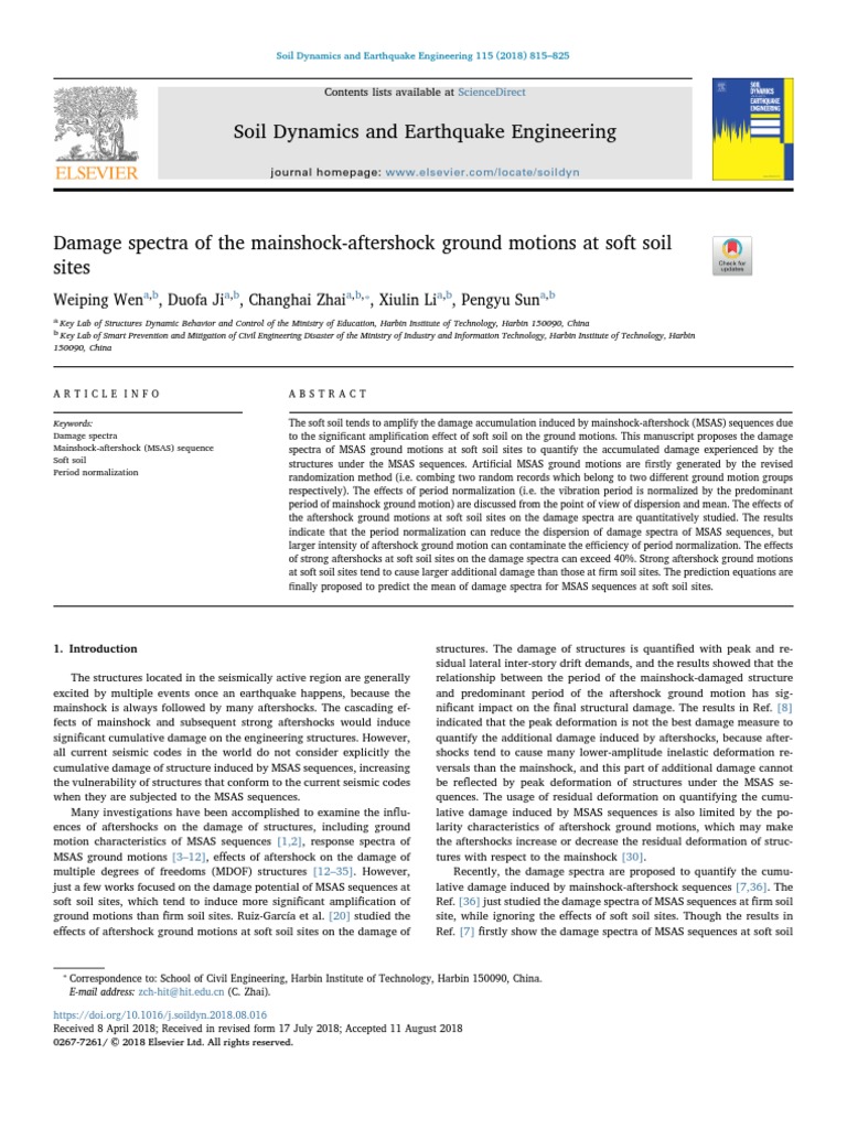 Soil Dynamics and Earthquake Engineering: Sciencedirect | PDF ...