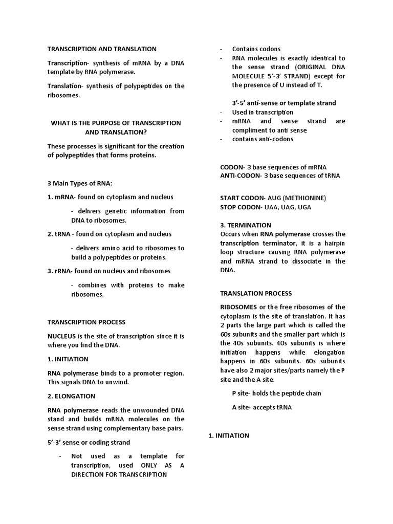 Anticodon and Codon Relationships | PDF | Translation (Biology ...
