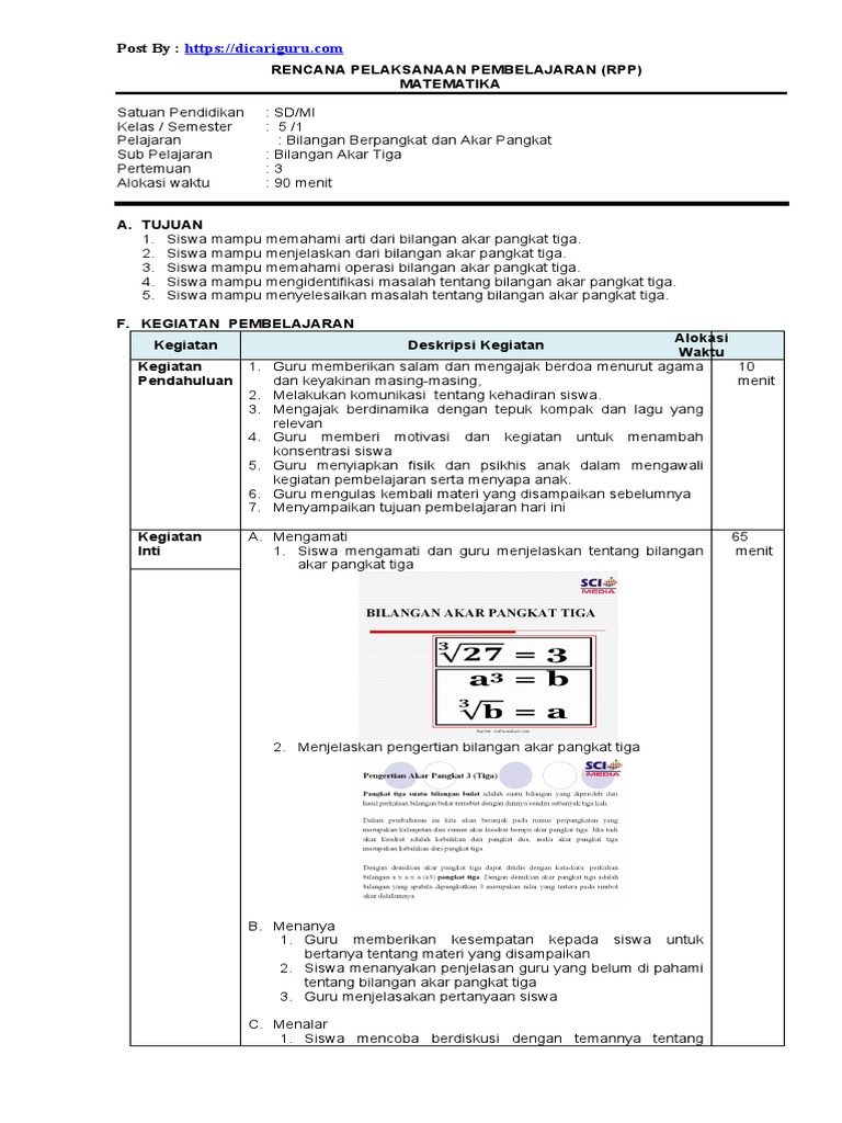 Akar Pangkat Tiga | PDF | Karier & Perkembangan
