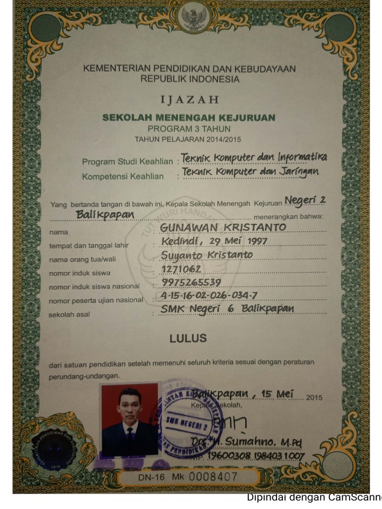 Scan Ijazah | PDF