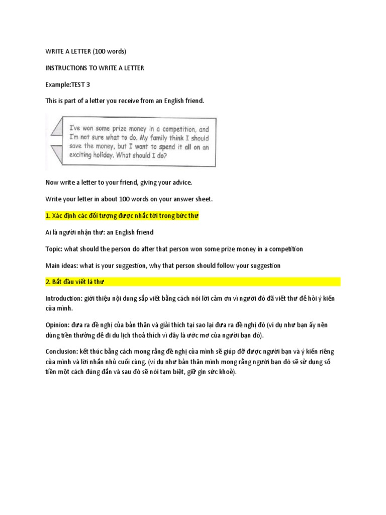 Write A Letter | PDF