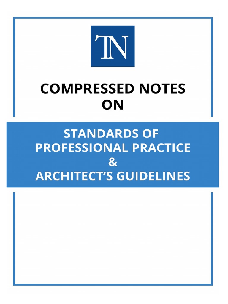 Compressed Notes On SPP & Architect's Guidelines | PDF | Per Diem ...