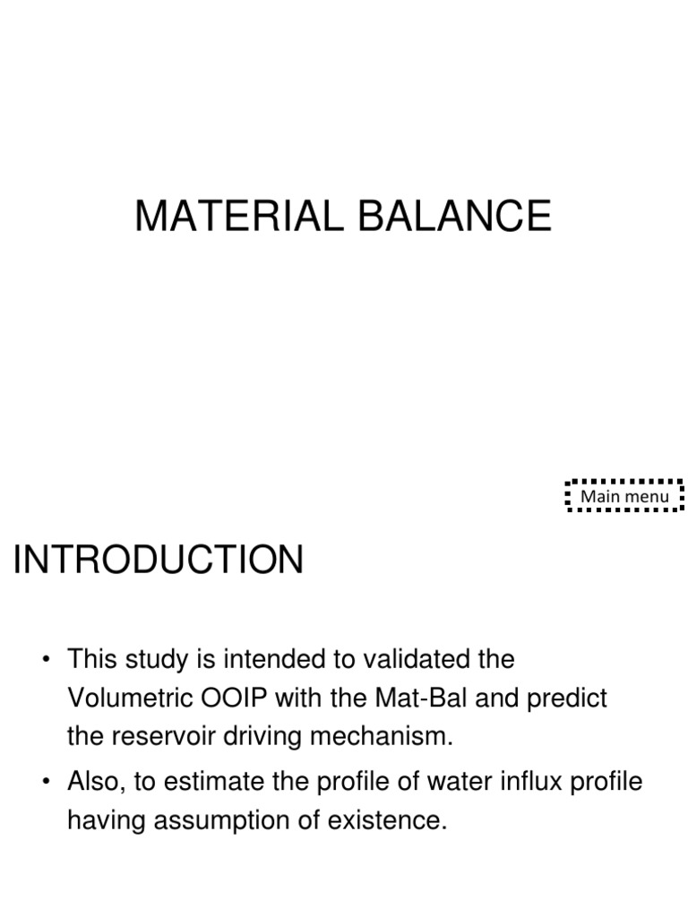 Reservoir Material Balance Analysis | PDF | Civil Engineering | Fluid ...