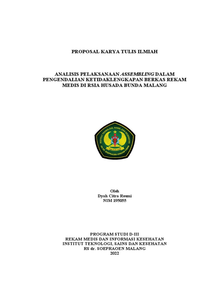 Revisi Kti Bab 1 Fix | PDF | Sains & Matematika | Komputer