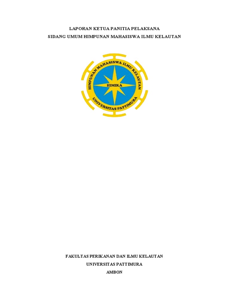 Laporan Ketua Panitia Pelaksana | PDF