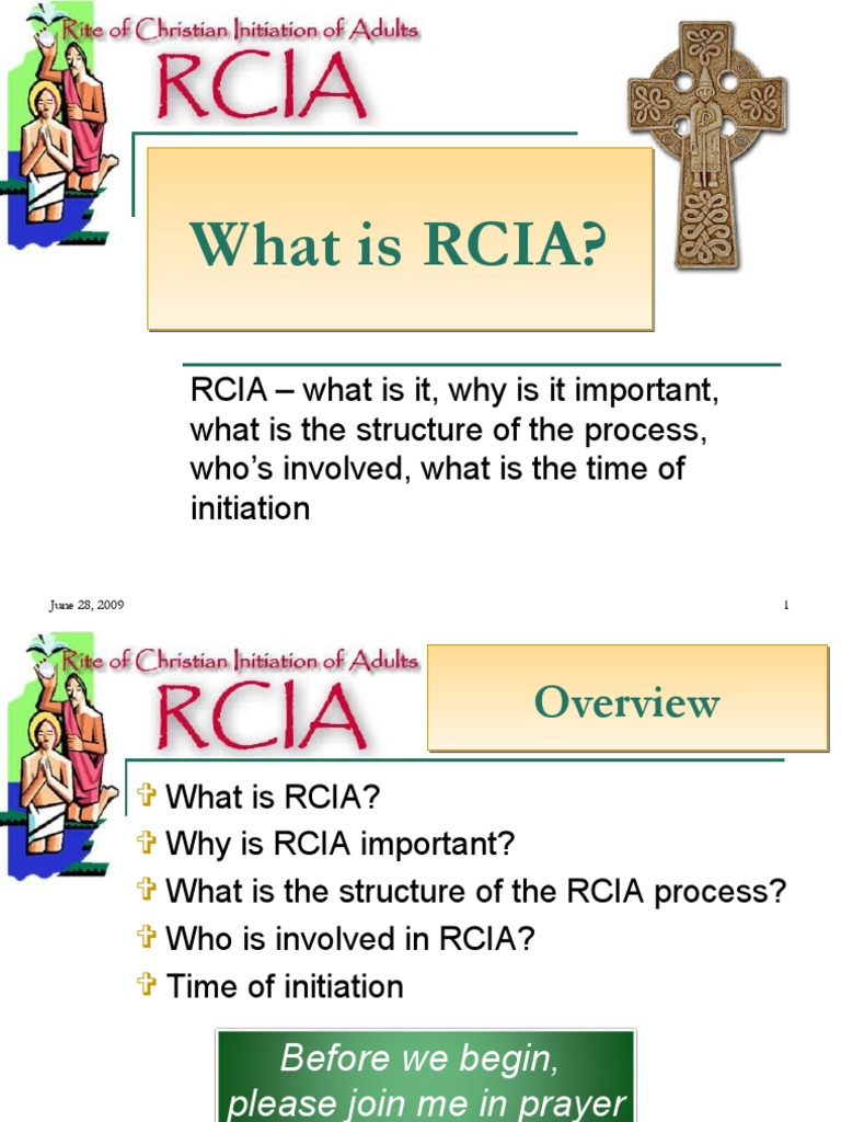 What is RCIA? Exploring Christian Initiation Process | PDF | Worship ...