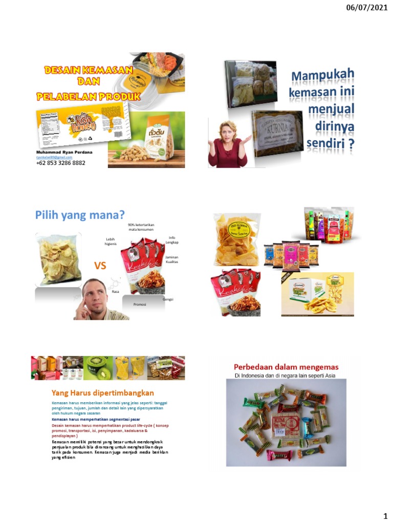 Materi 3 - DESAIN KEMASAN DAN PELABELAN PRODUK | PDF