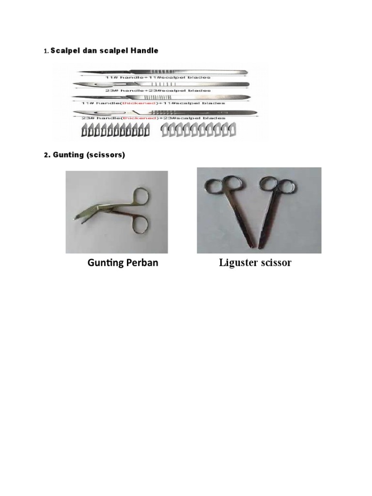 Instrumen Dasar Bedah | PDF