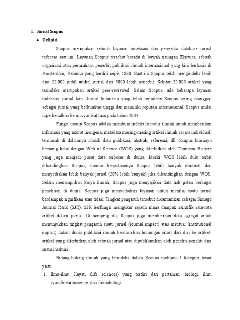 Jurnal Skopus Dan Prosiding | PDF
