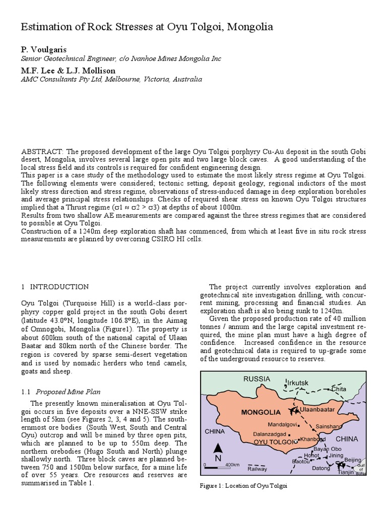 2006 - Voulgaris Et Al - Int ISRM Conf, Tronhein - Estimation Rock ...