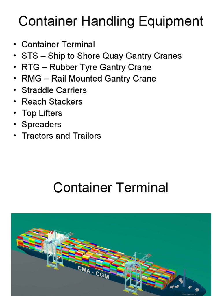 Types of Container Handling Equipment | PDF