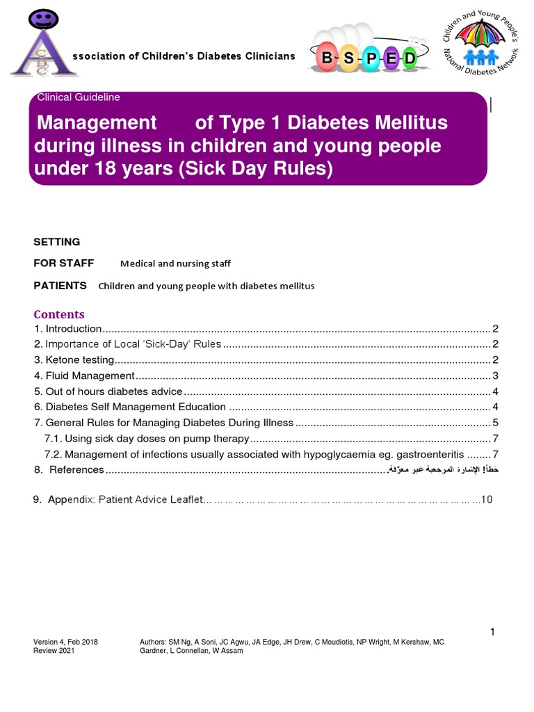 DM 1 Management | PDF | Diabetes | Hyperglycemia