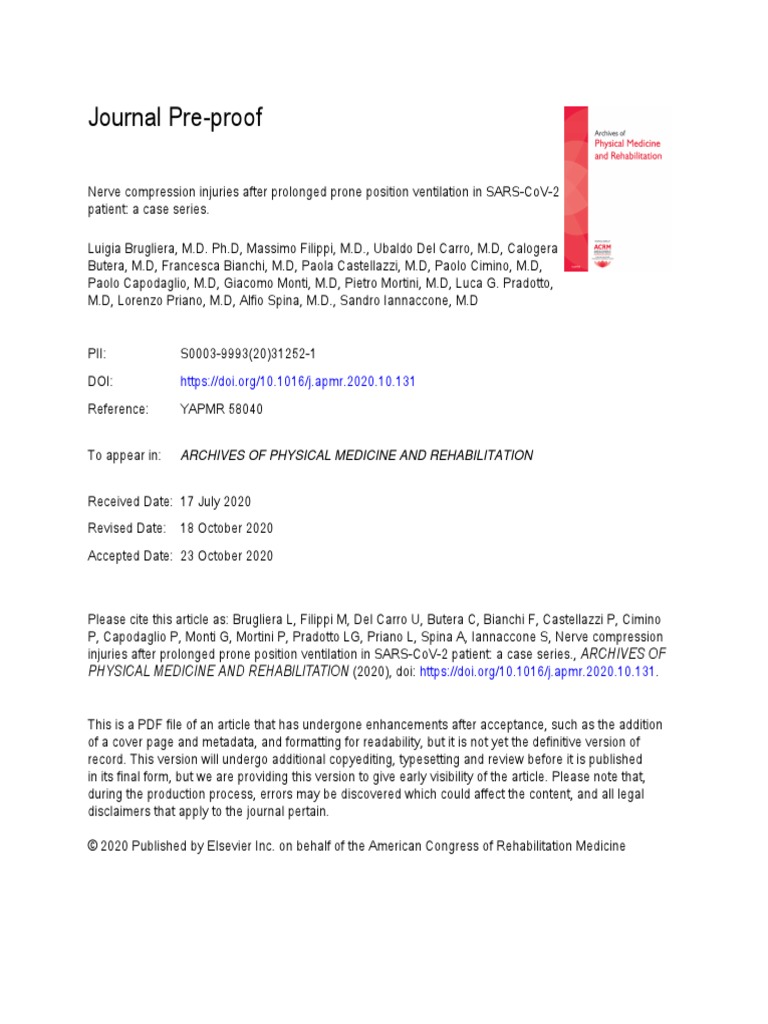 Journal Pre-Proof: Archives of Physical Medicine and Rehabilitation ...