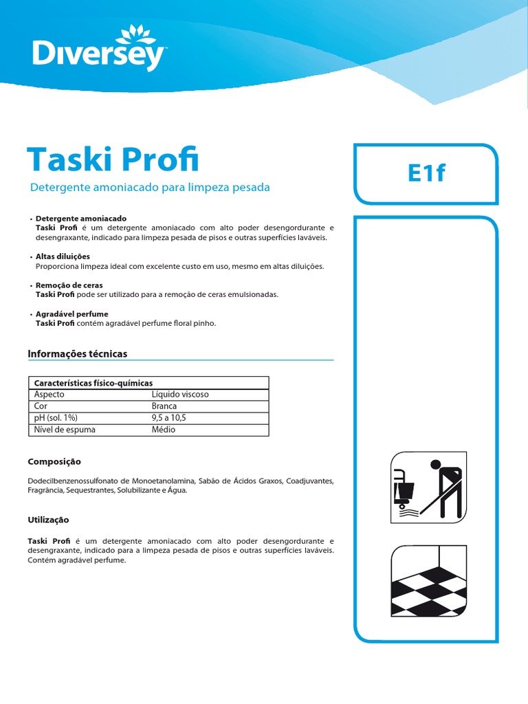 Detergente Amoniacado Taski Prof | PDF | Perfume | Embalagem e rotulagem