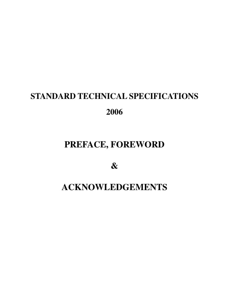 Standrad Technical Specification | PDF | Prestressed Concrete | Road