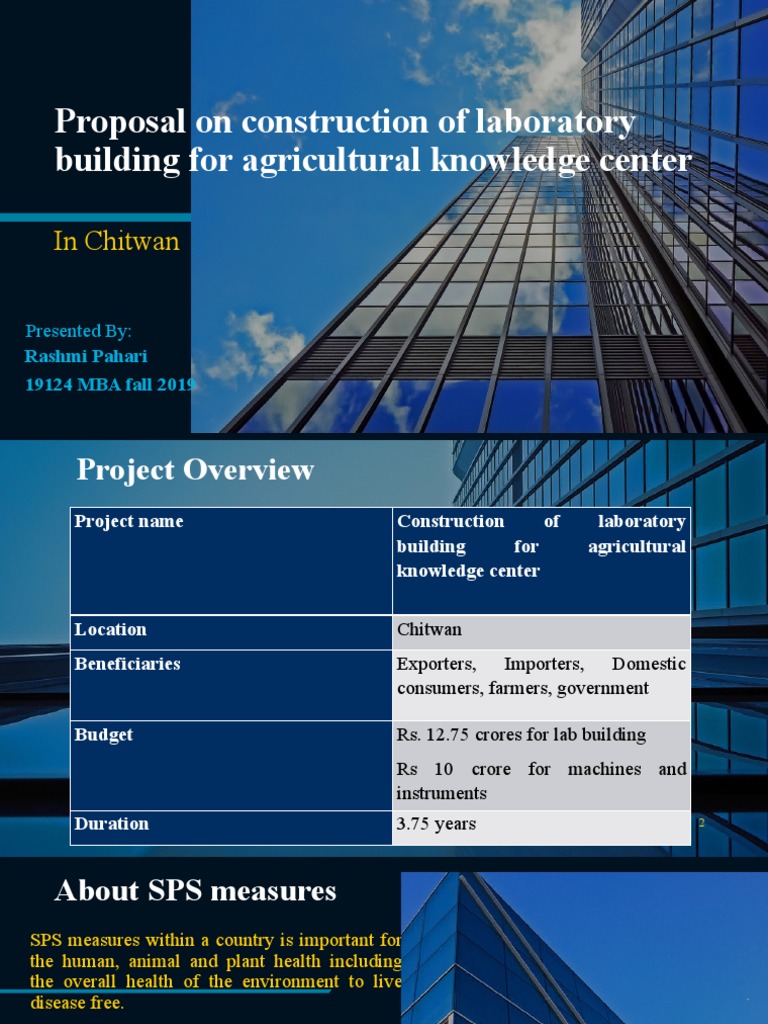 Agricultural Laboratory Construction Proposal | PDF | Laboratories | Foods