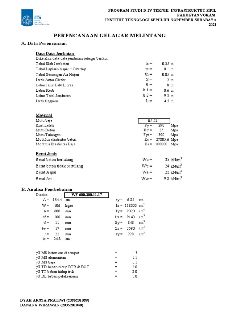 Gelagar Melintang | PDF