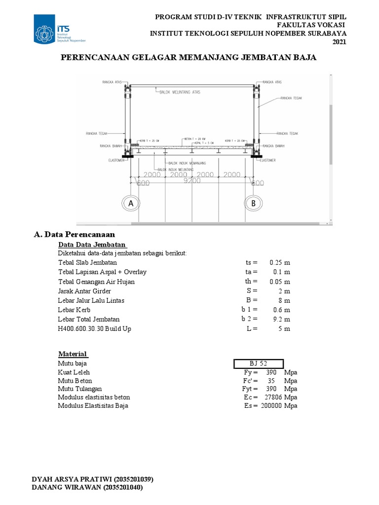 Gelagar Memanjang | PDF
