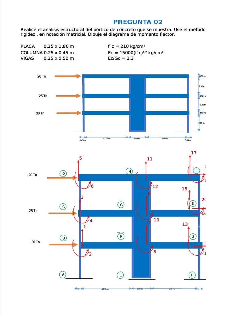 PDF Ejercicio 2 Portico Placa Compress | PDF