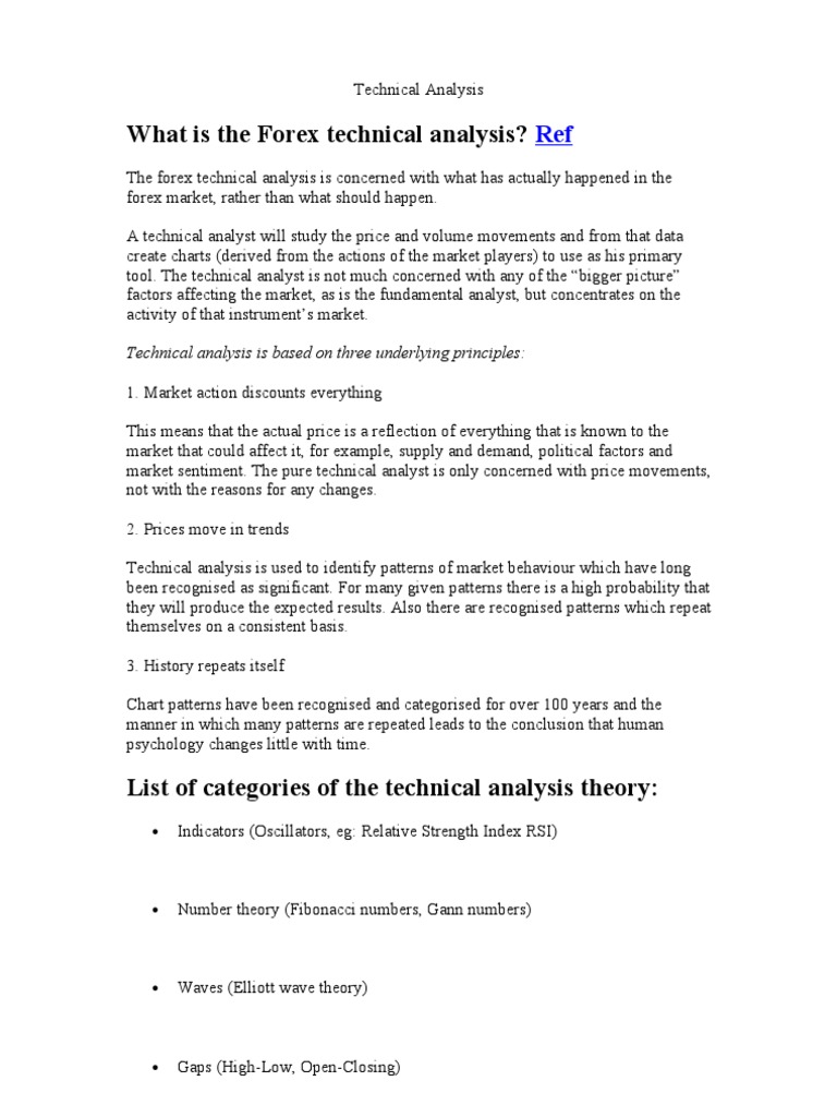 What Is The Forex Technical Analysis? | PDF | Market Trend | Technical ...