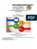 Career Guidance for Senior High Students | PDF | Curriculum | Learning