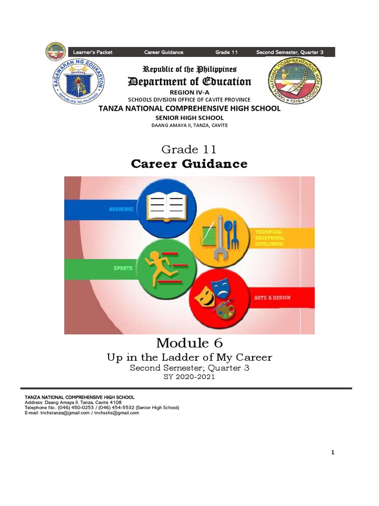 12 - Q3 - G11 Final Learners-Packet-Homeroom-Module 6 | PDF | Choice ...