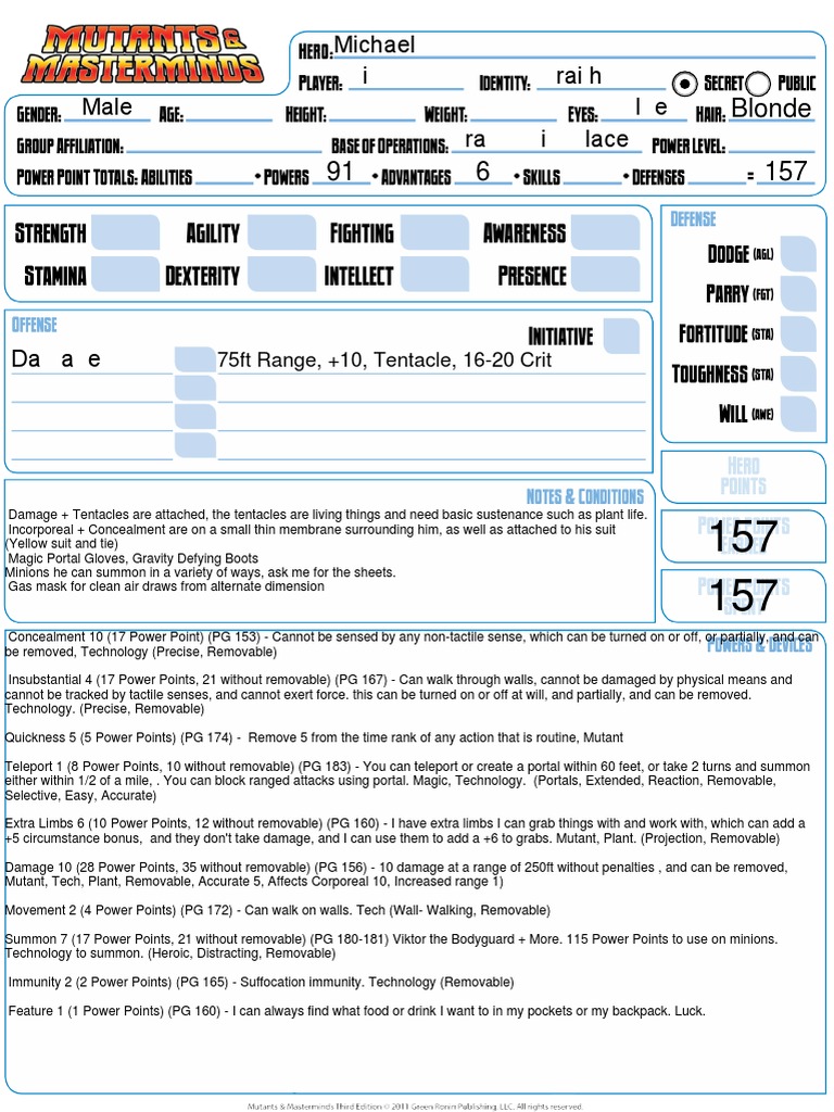 Wraith Sheet | PDF | Nature | Leisure