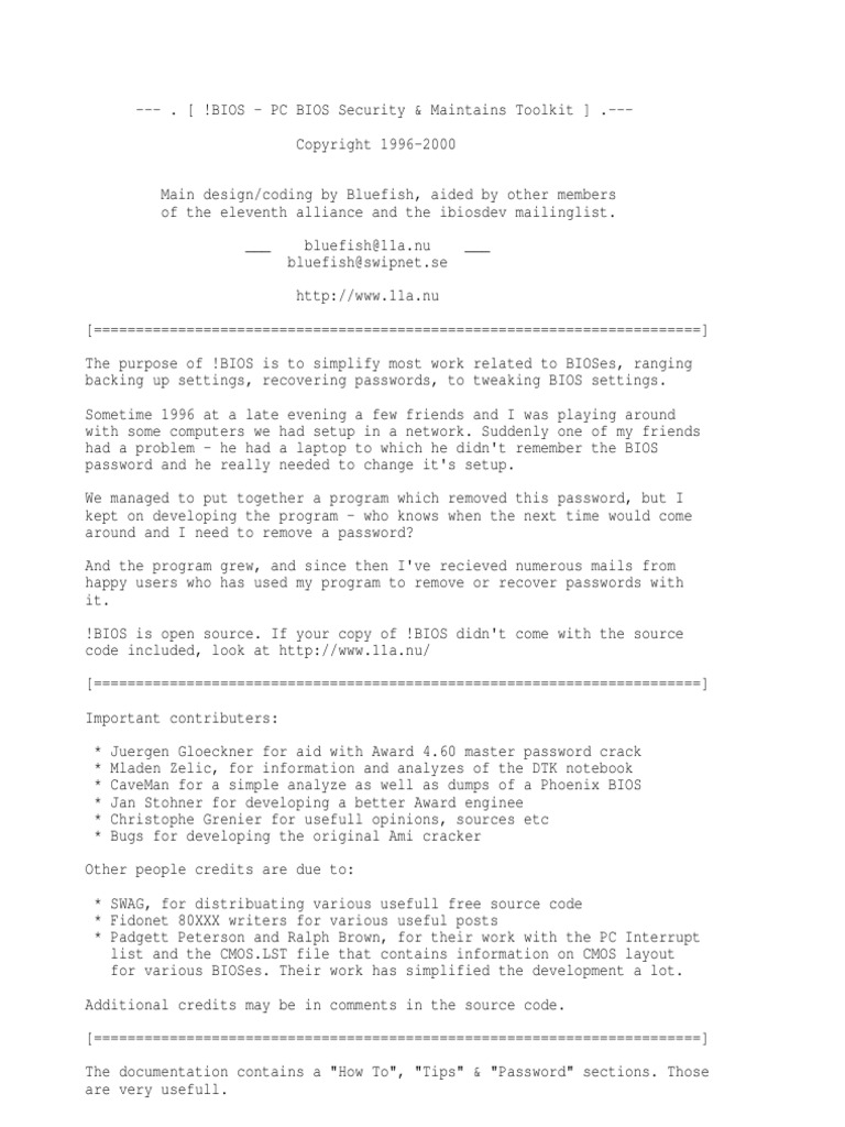 !BIOS | PDF | Bios | Source Code