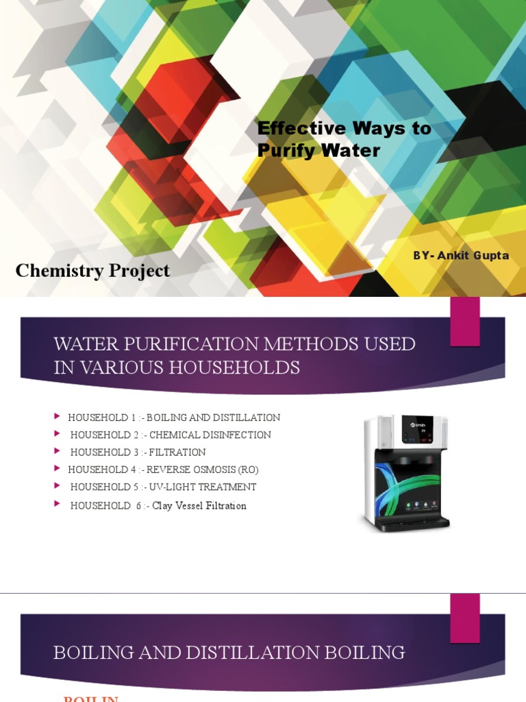 Household Water Purification Methods | PDF | Water Purification | Boiling