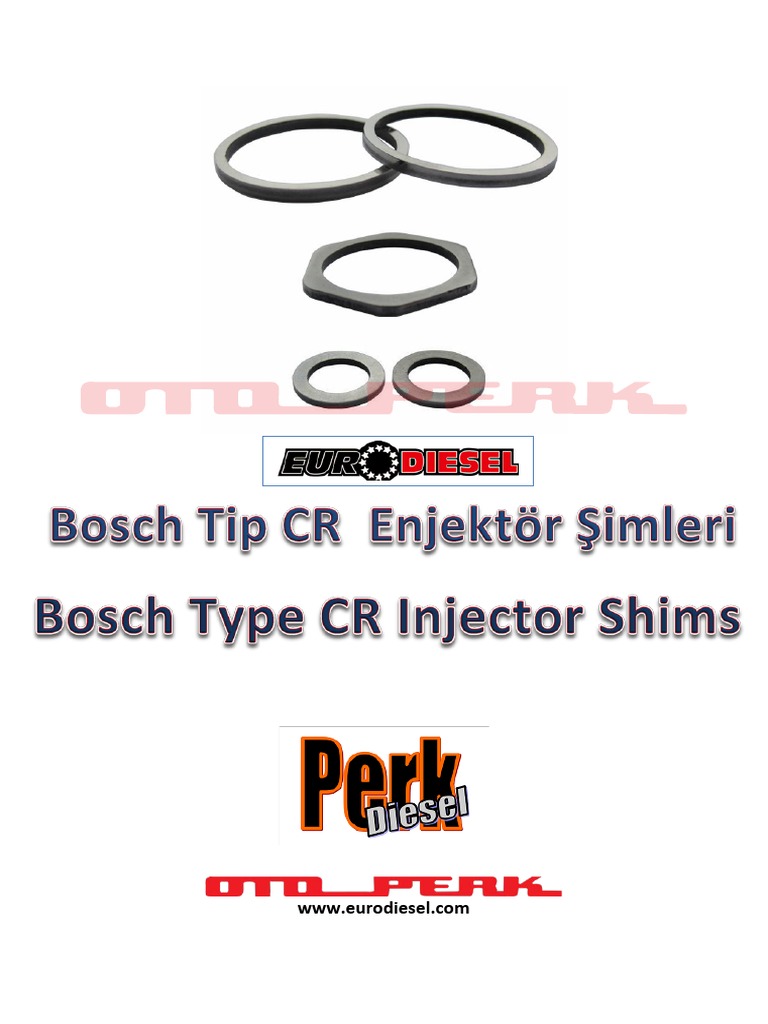 Bosch Type CR Injector Shims PDF - 1481112255 | PDF