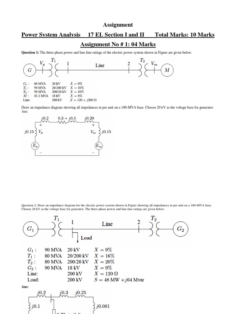 PSA Assignment For 17 EL | PDF | Quantity | Power (Physics)