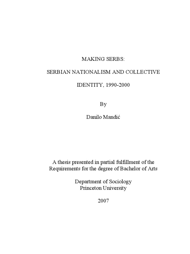 MakingSerbs - Danilo Mandic | PDF | Nationalism | Bosniaks