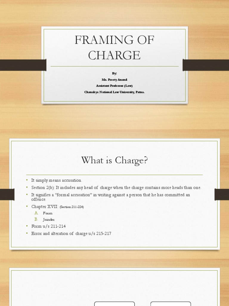 Framing of Charge | PDF | Joinder | Crime & Violence