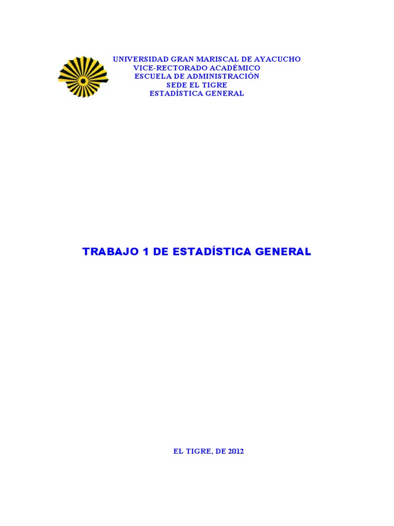 Trabajo+1 (SPSS) +de+Estadistica+i+Para+Estudiantes+de+La+Ugma | PDF ...