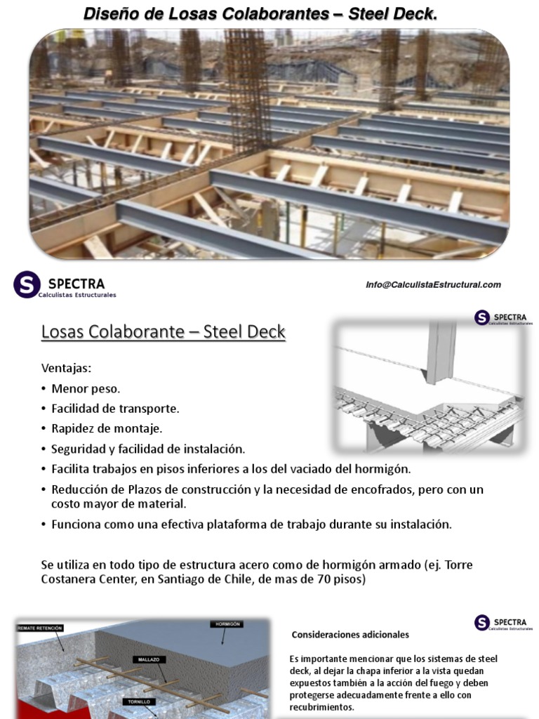 Losa Colaborante - Steel Deck | PDF | Hormigón | Ingeniería estructural