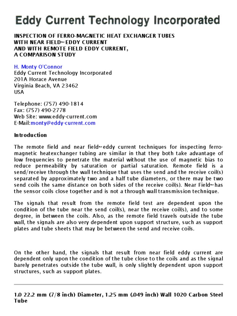 RFET Calibration Tube Standerds & Signal Analysis | PDF | Inductor ...