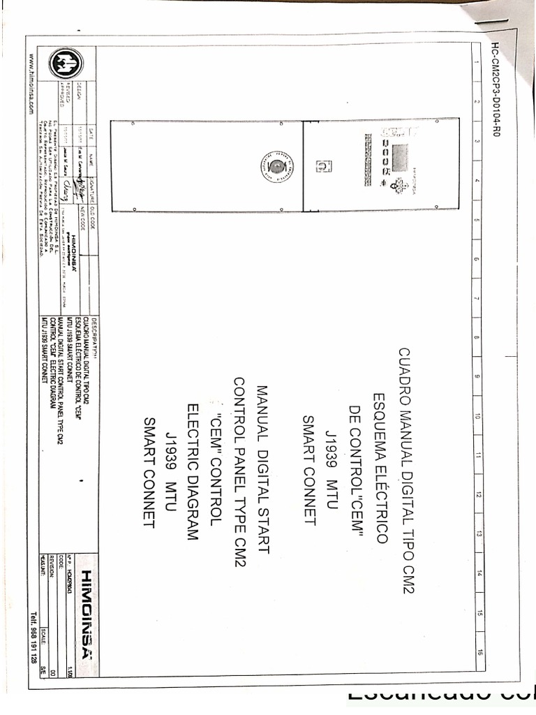 MTU Diagrama Serie 1600 | PDF