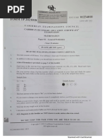 CSEC Chemistry June 2021 P1 Answers | PDF